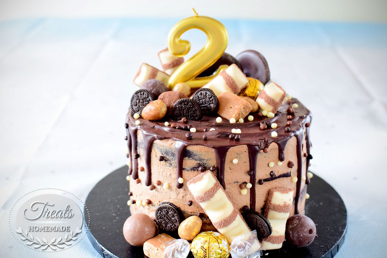 Chocolate Drip Cake - Treats Homemade