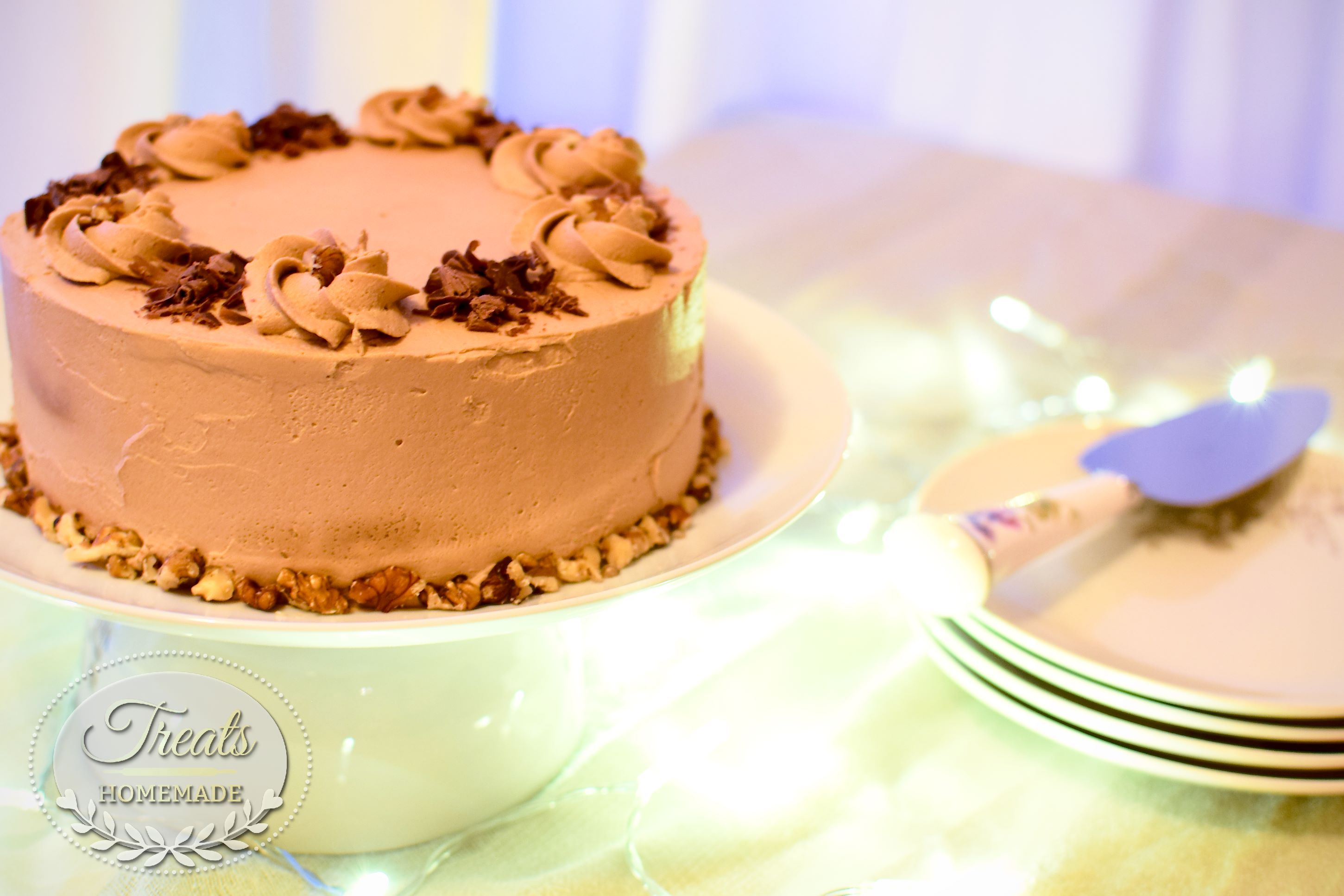 Coffee and Walnuts Sponge Cake - Treats Homemade