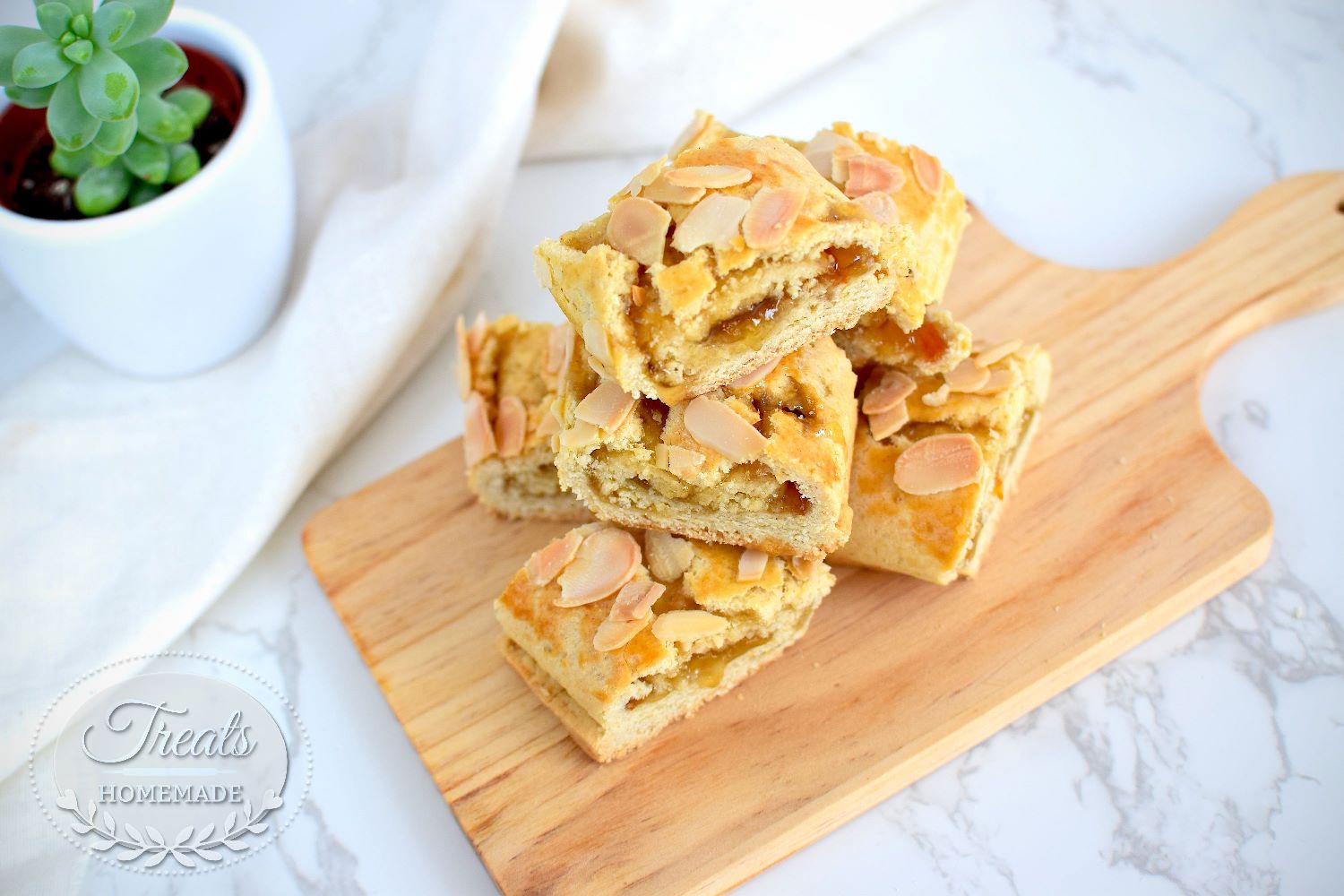Rolled Biscuits With Jam - Treats Homemade