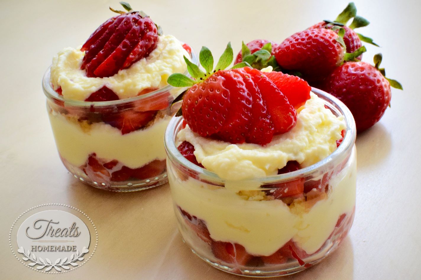 Verrines Fraises Et Crème Mascarpone - Treats Homemade